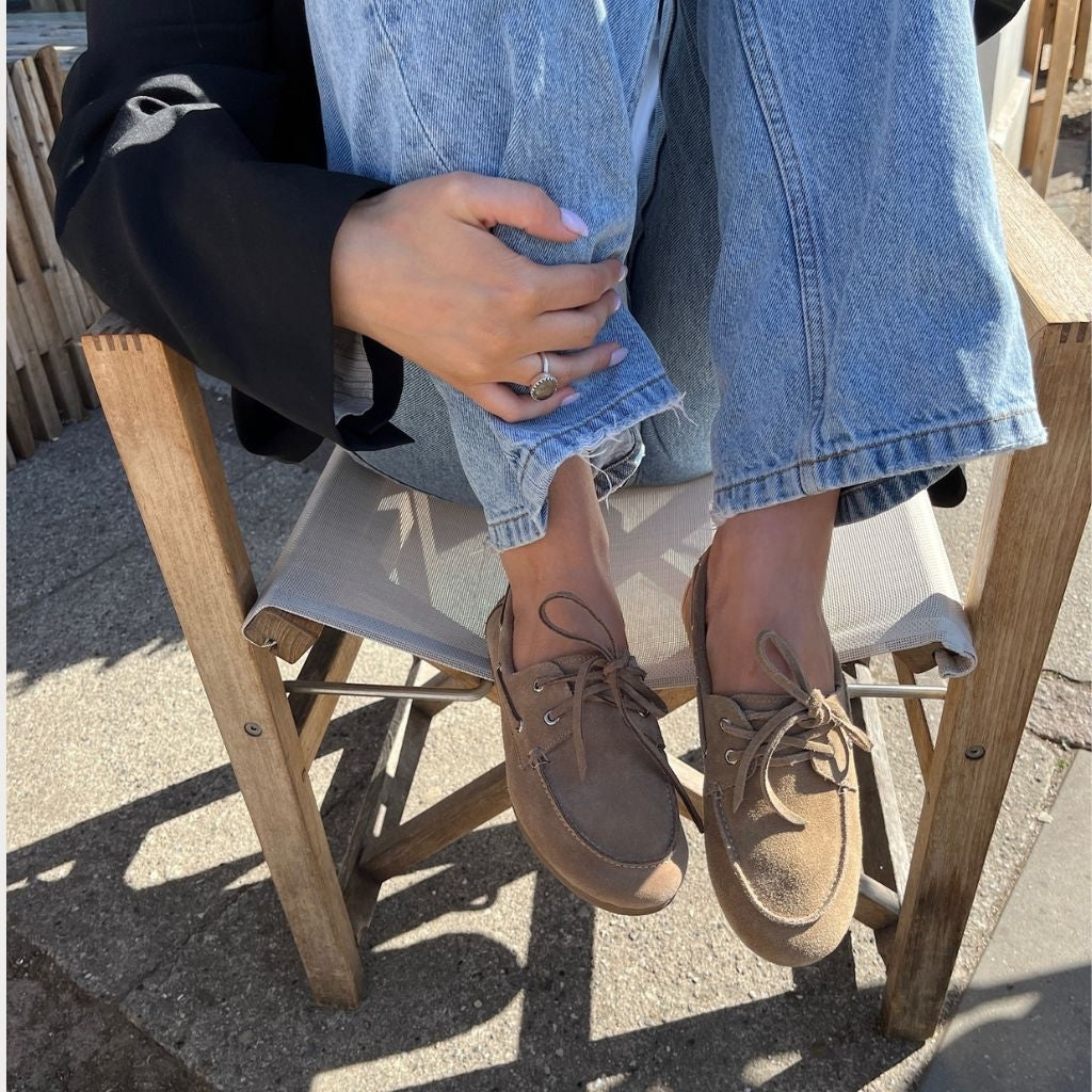 SAVANNAH SUEDE – Biscuit Dame Sailor-Sko | Copenhagen Shoes ...